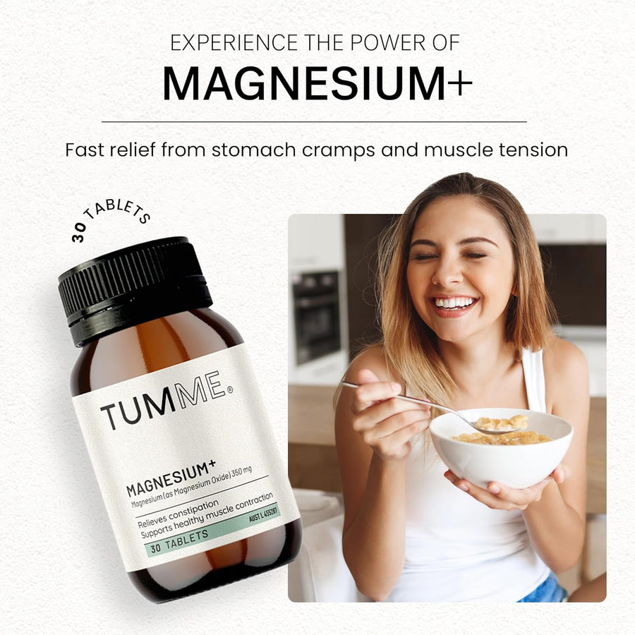 TUMME Magnesium+ 30 Tablets | Magnesium Without B6